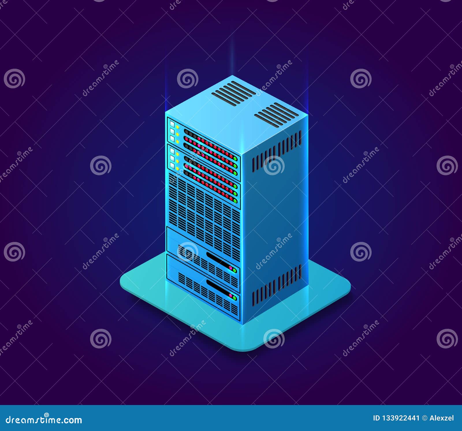 Web server computer stock vector. Illustration of communication - 133922441