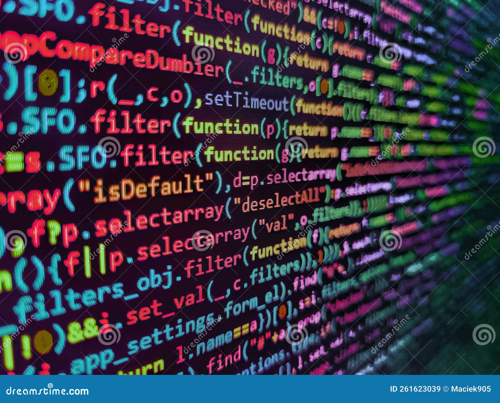Web Server Data On A Monitor Application Web Source Code On Monitor Developer Working On
