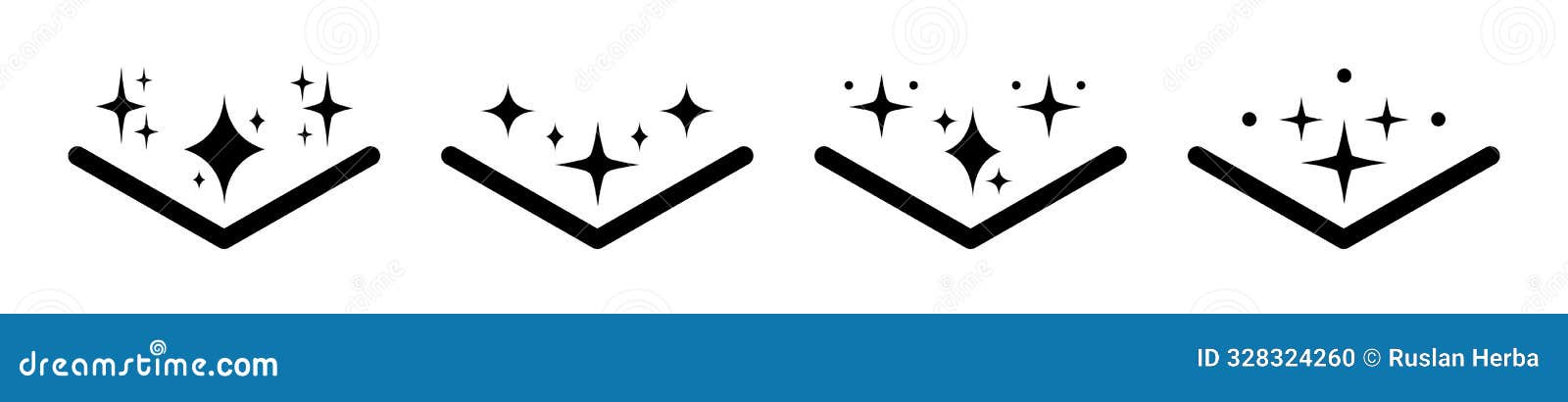 Cleanliness, Sparkle And Shiny Surface. Clean Symbol Vector ...