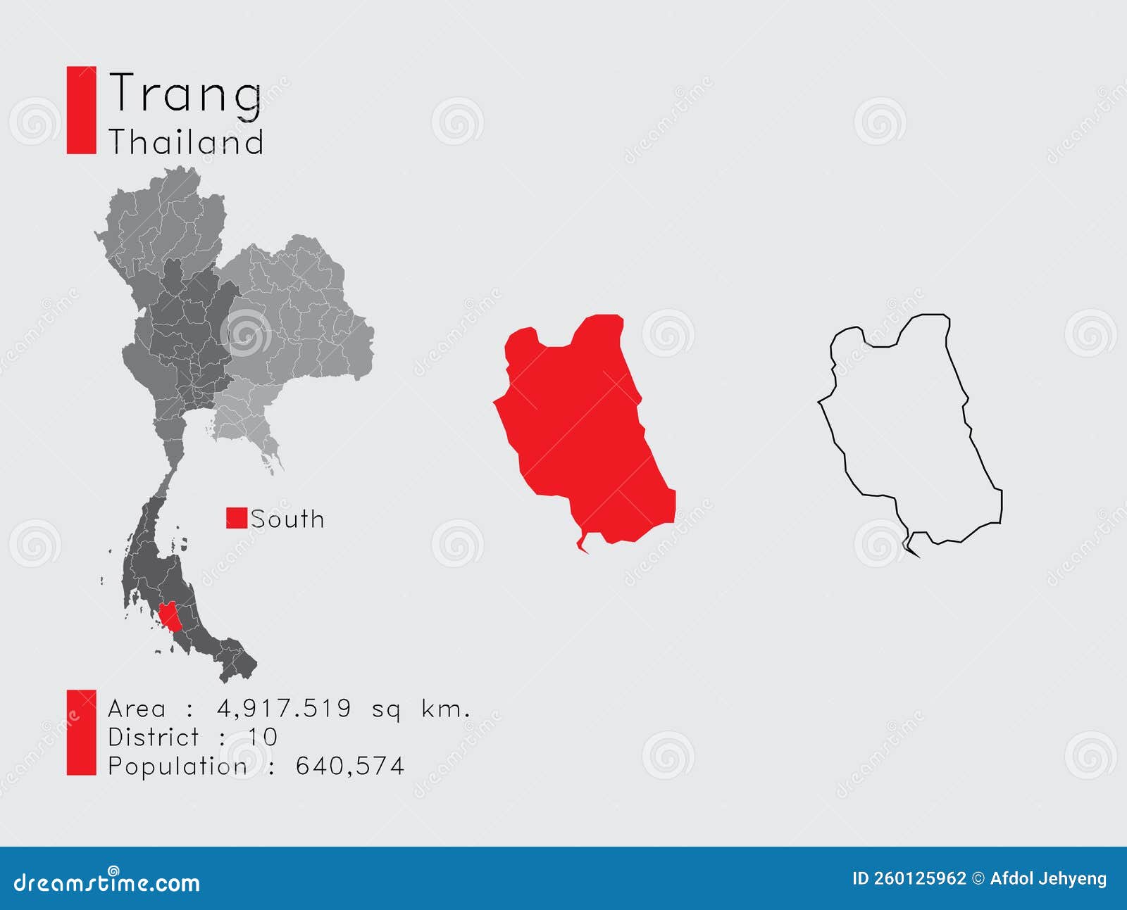 A Set of Infographic Elements for the Province Trang Position in ...