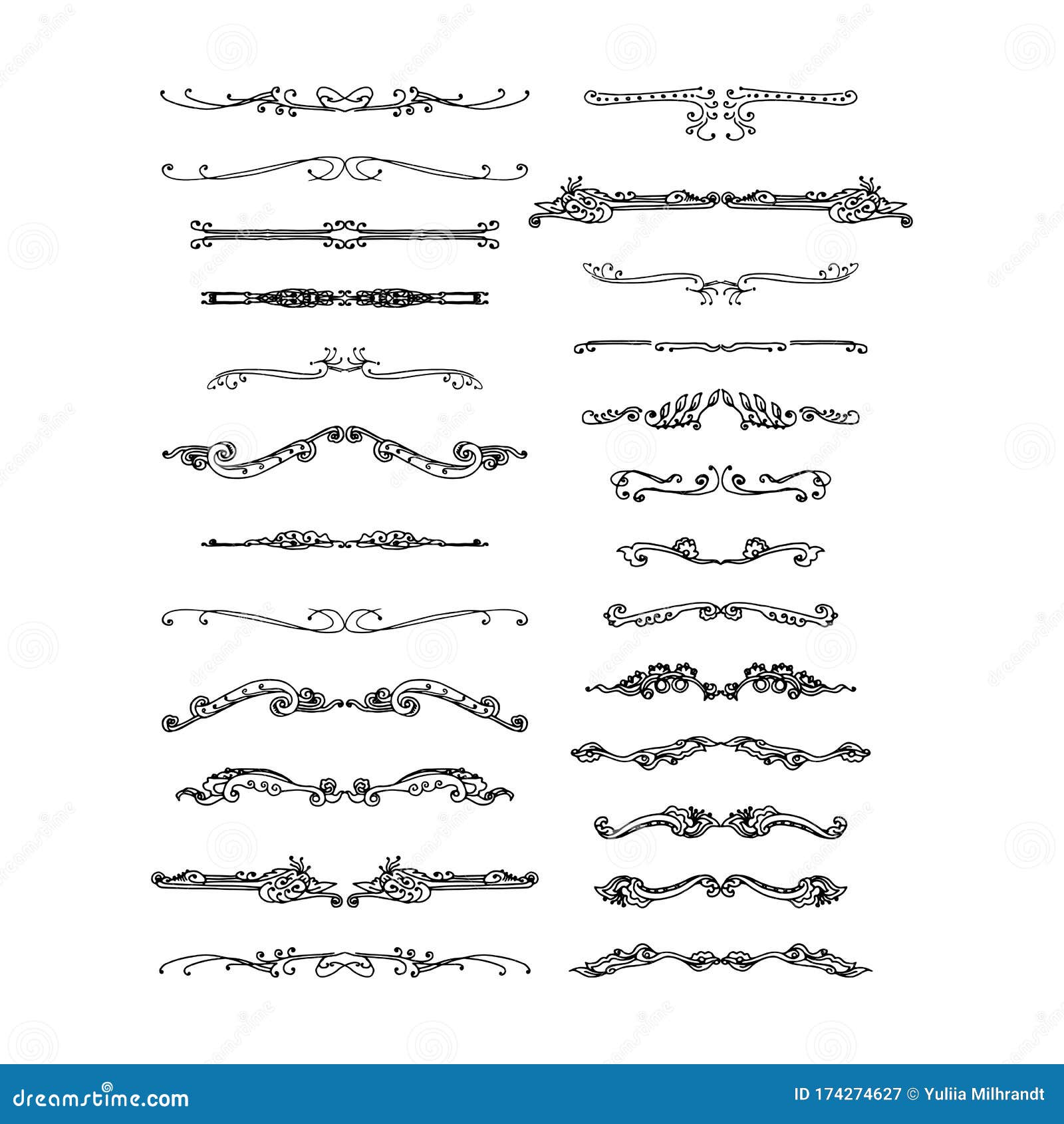 Text Delimiters For Your Projects. Vector Illustration | CartoonDealer ...