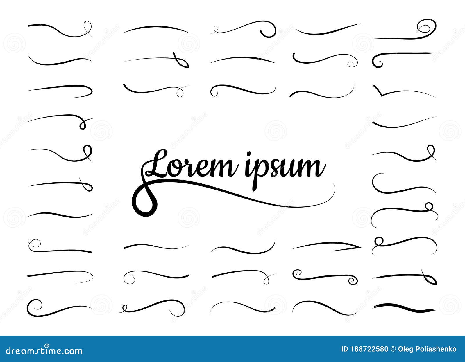 Tail shape typography stock vector. Illustration of drawn - 188722580