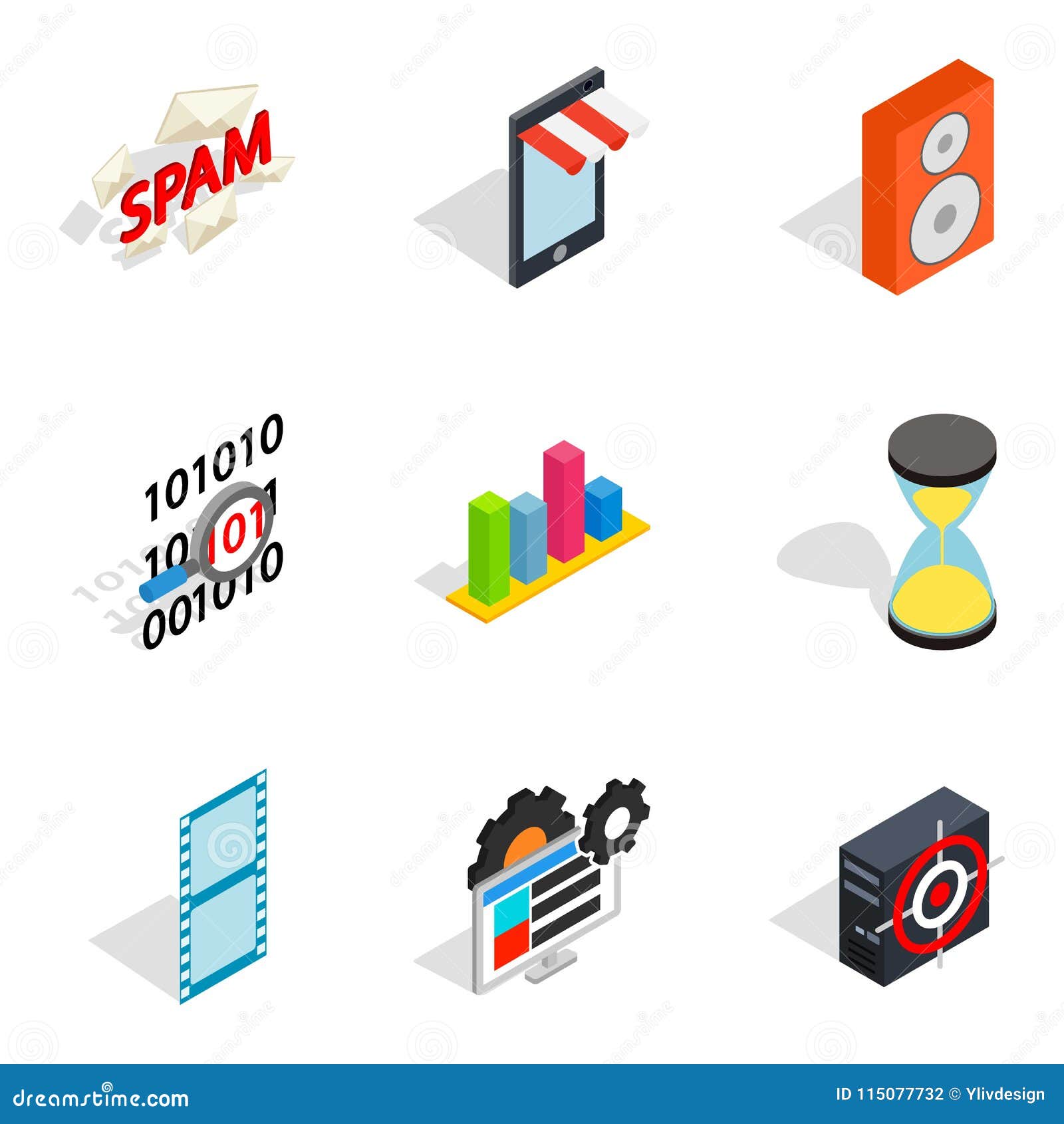 Web Setup Icons Set, Isometric Style Stock Vector - Illustration of ... Web Setup Icons Set, Isometric Style Stock Vector - Illustration of ...