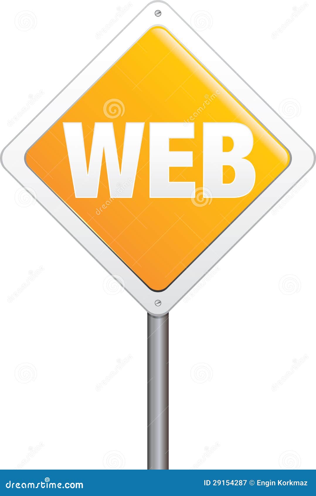 Web sign stock vector. Illustration of road, information - 29154287