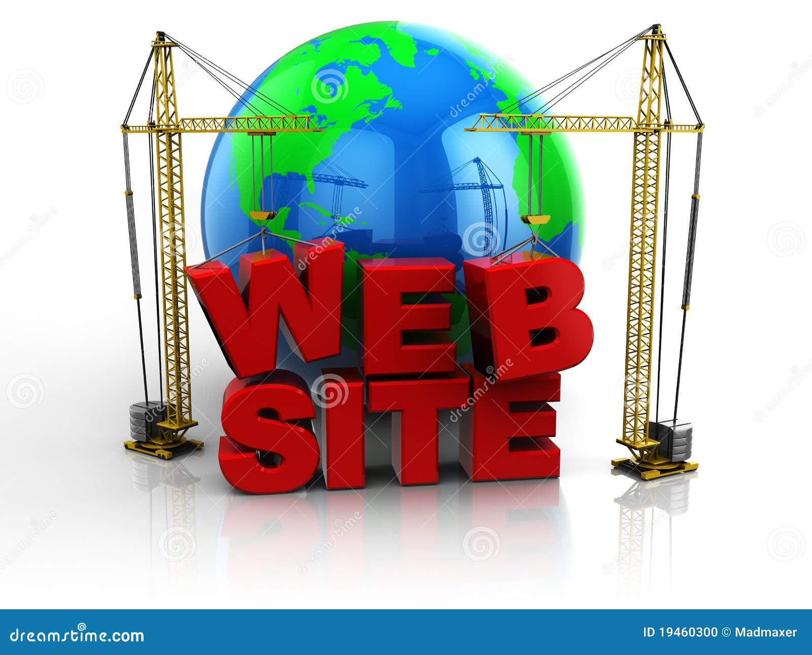 Contruction Site Cartoon Vector Illustration | CartoonDealer.com #132192790