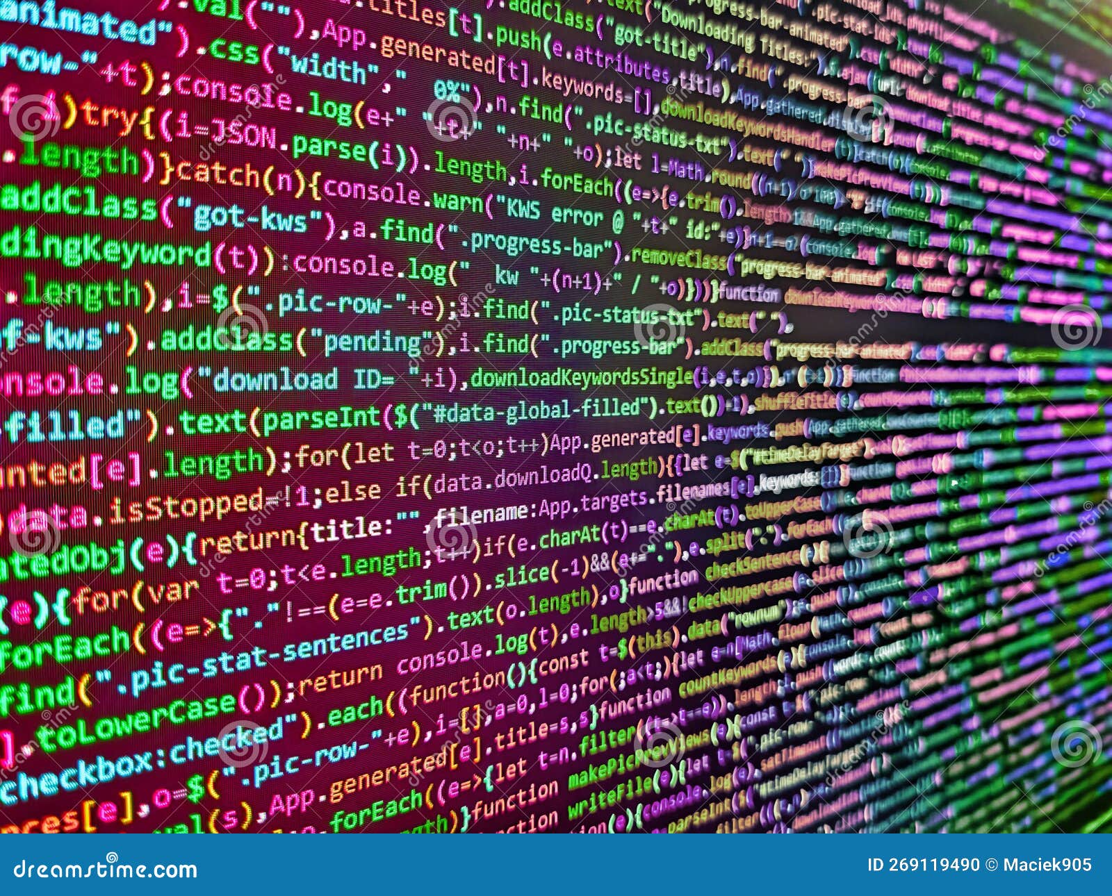 Web Site Codes On Computer Monitor Writing Programming Functions On Laptop Tensorflow Ai