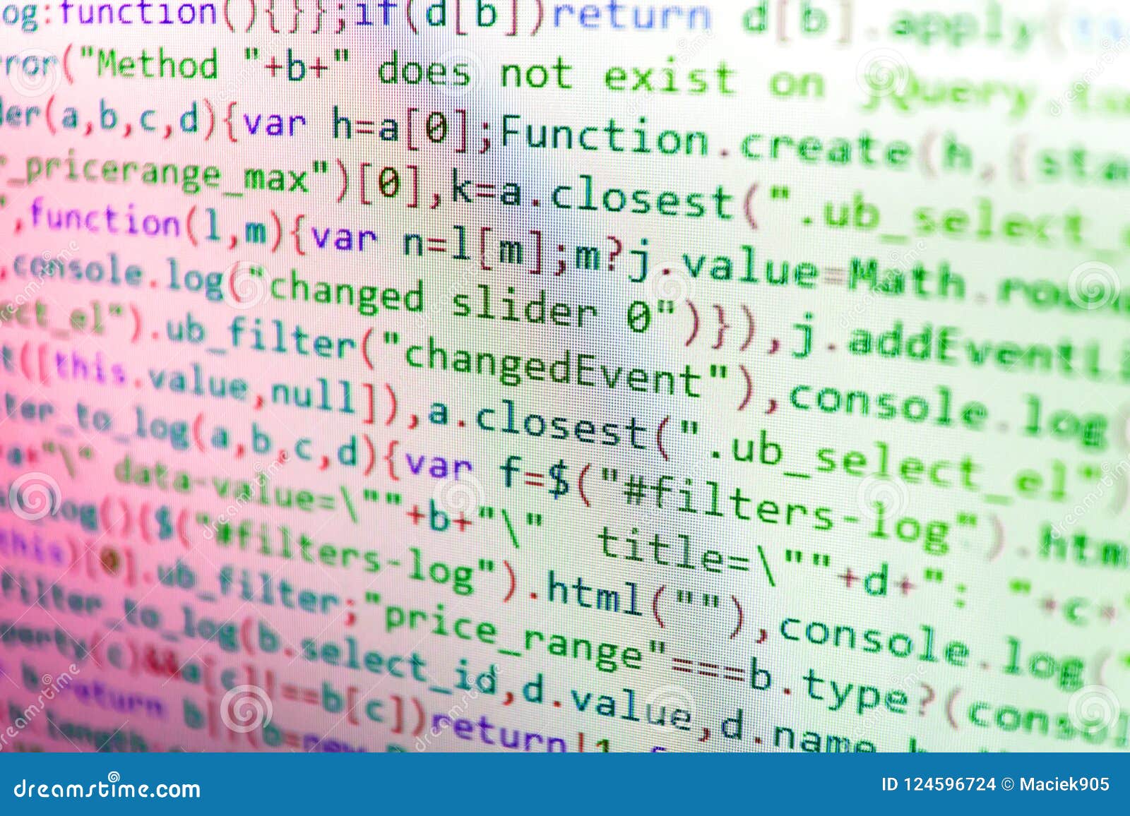 Web Site Codes On Computer Monitor Writing Programming Functions On Laptop Tensorflow Ai
