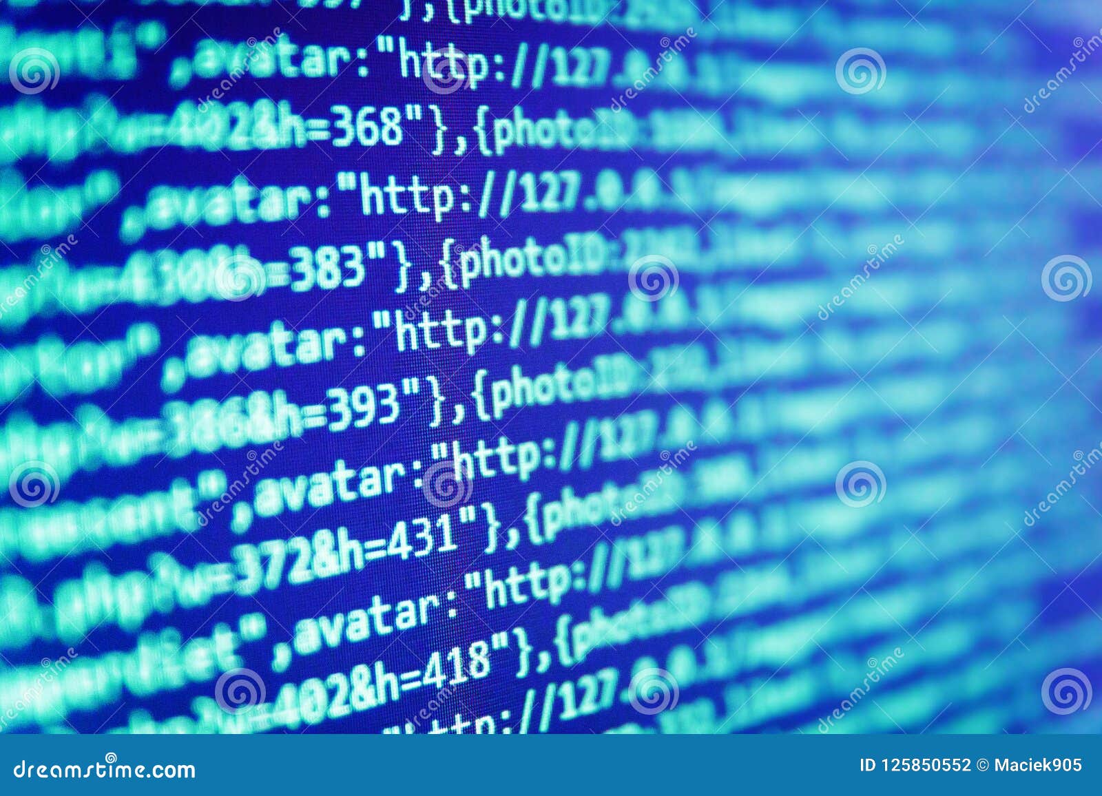 Web Site Codes On Computer Monitor Writing Programming Functions On Laptop Tensorflow Ai