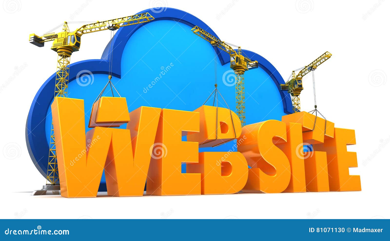 Web site construction stock illustration. Illustration of construction ...