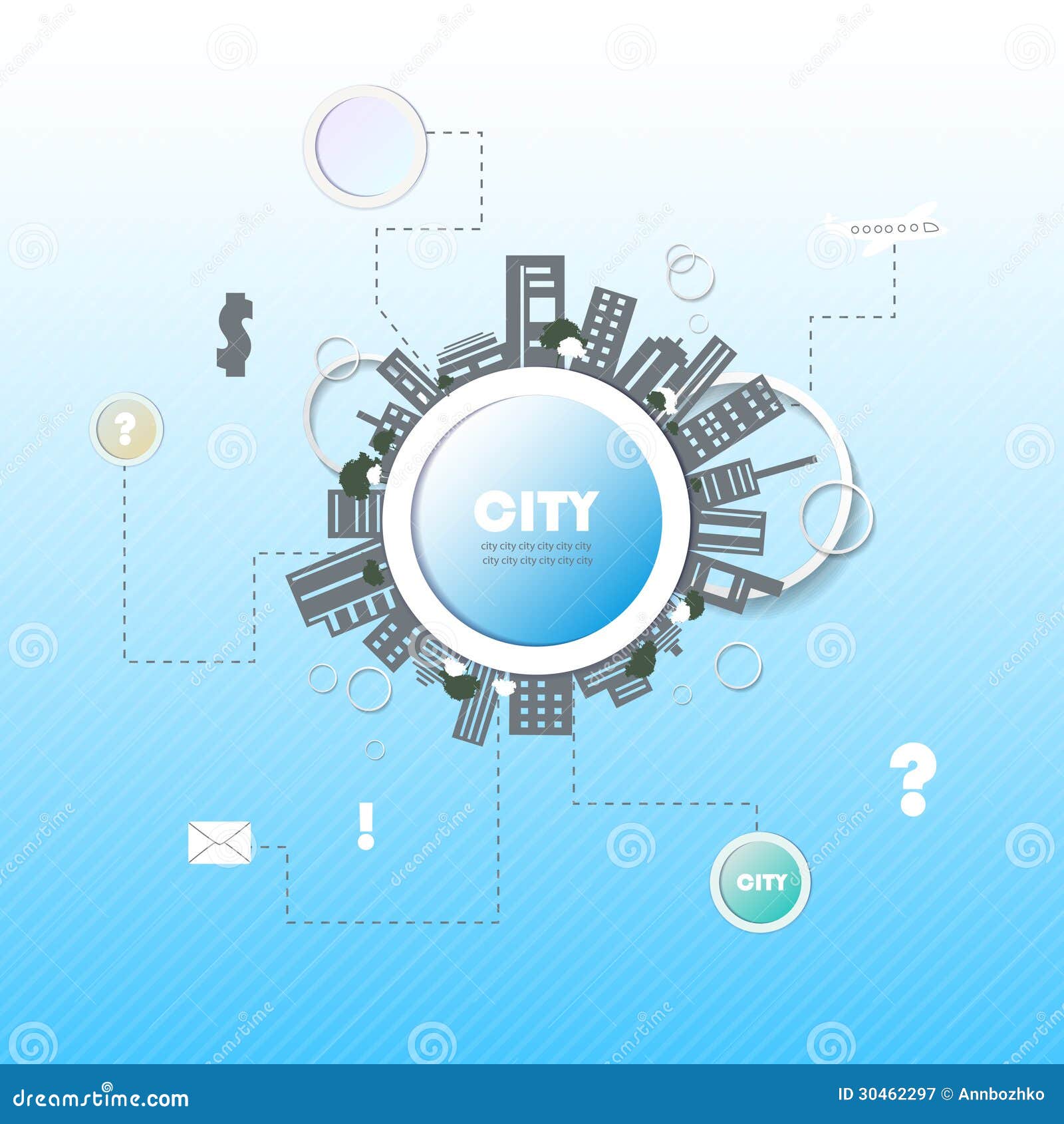 Web site design. City stock vector. Illustration of globe - 30462297