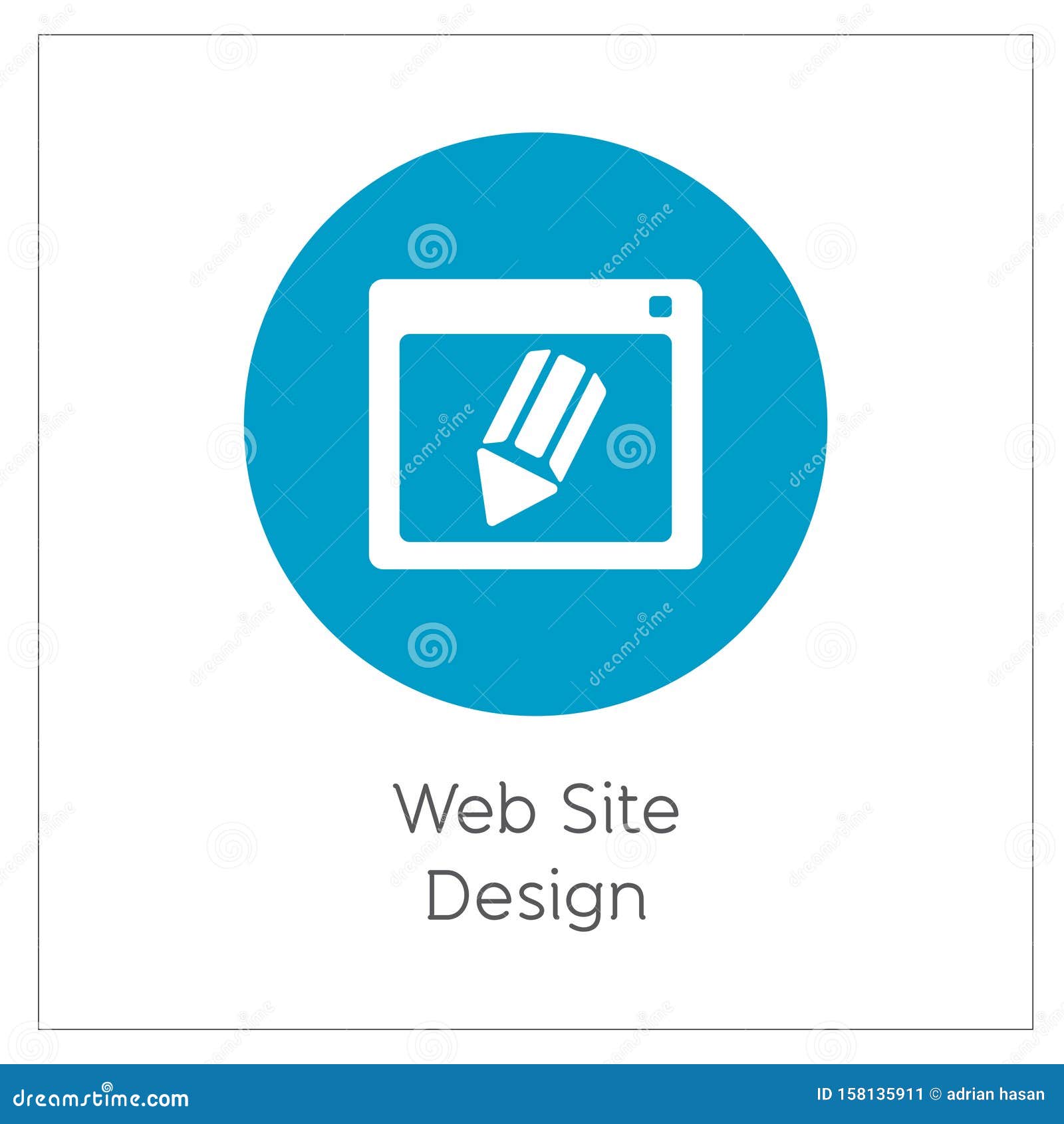 WEb Site Design Simple Logo Icon Vector Ilustration Stock Vector ...