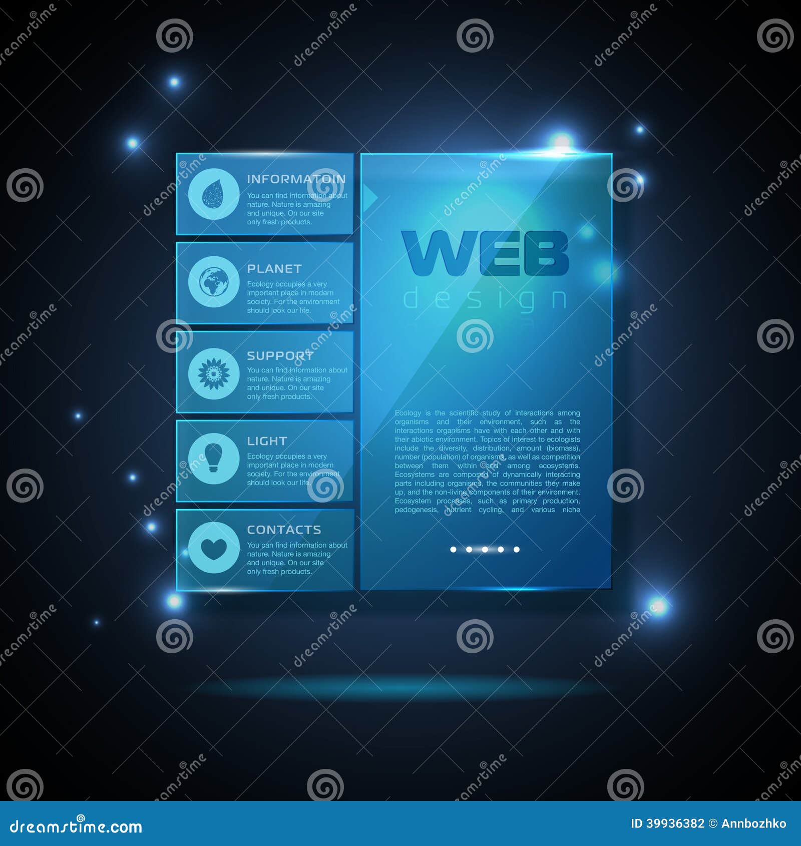 Web Site Design. Technology Background Stock Vector - Illustration of ...