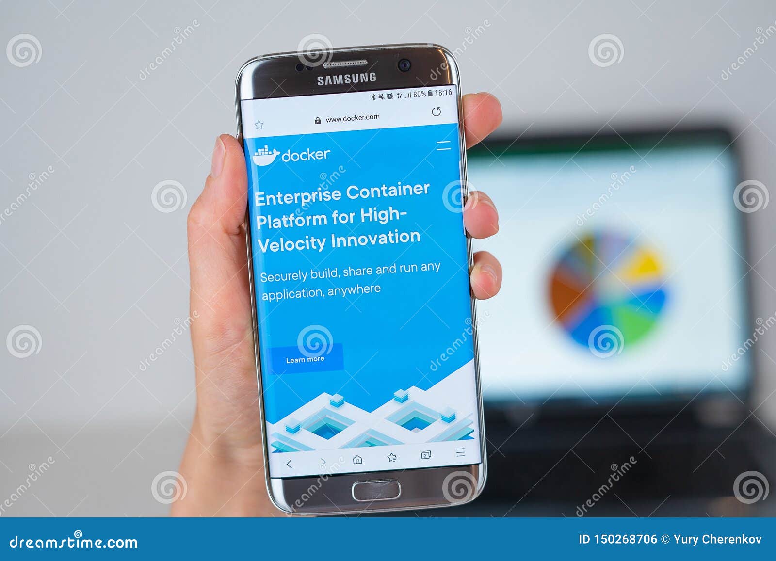 Web Site of Docker Company on Phone Screen Editorial Photo - Image of ...