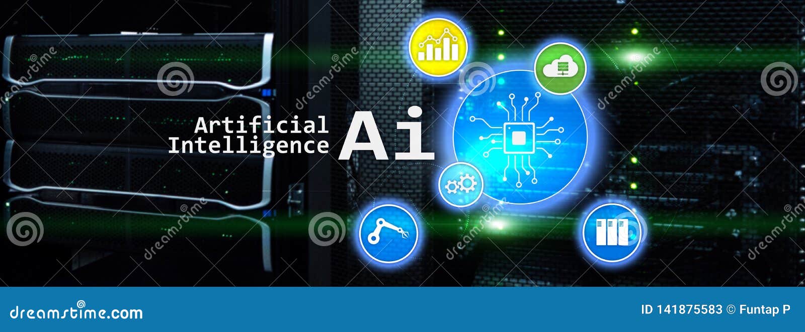 Web Site Header. Artificial Intelligence Hi-tech Business Technologies ...