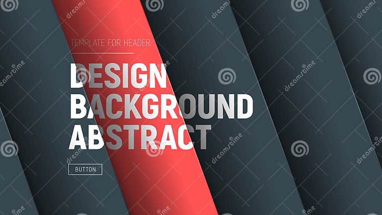 Web Site Header Template with Floating Sheets at Different Heights ...