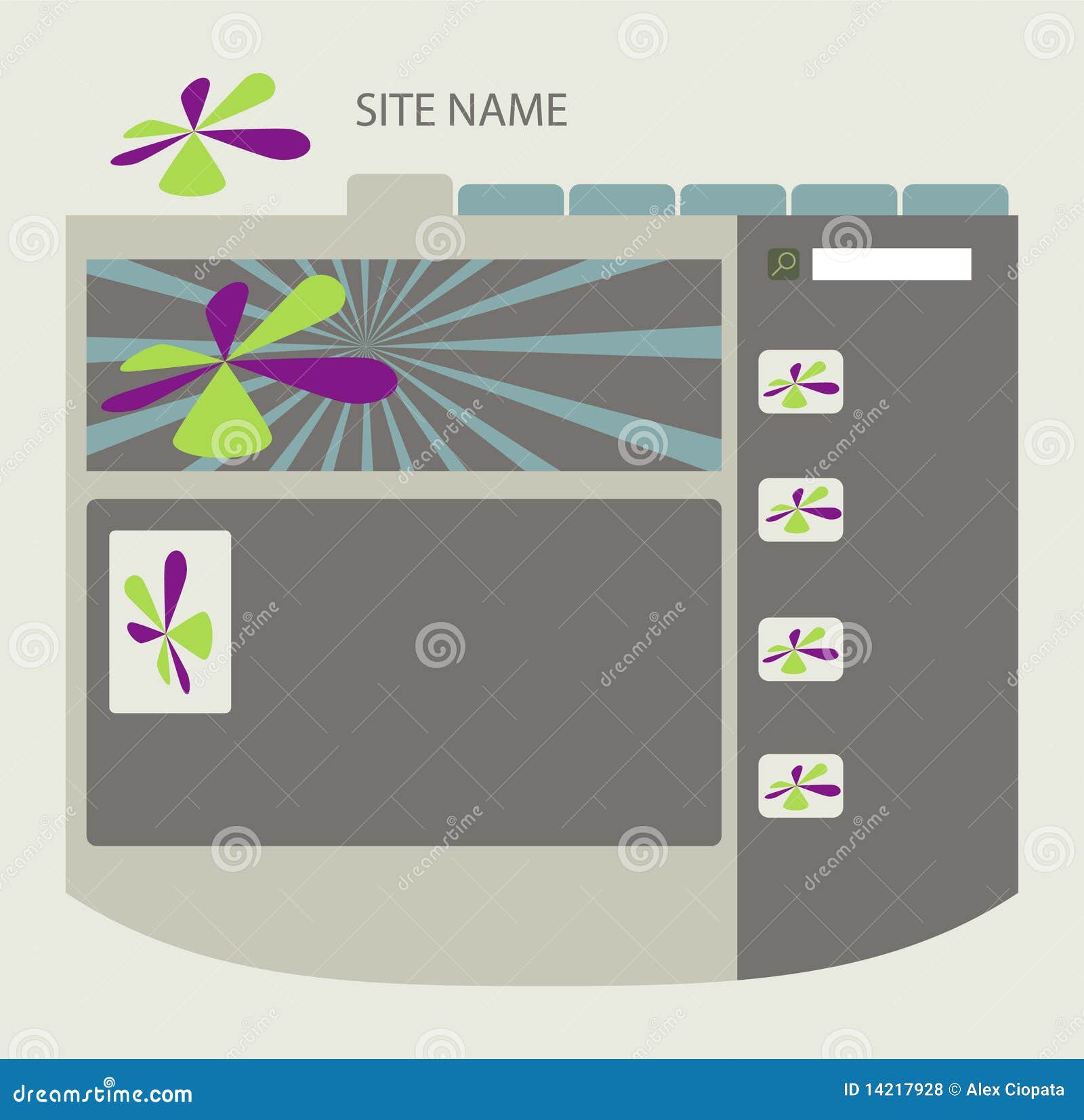 Web site layout stock vector. Illustration of abstract - 14217928