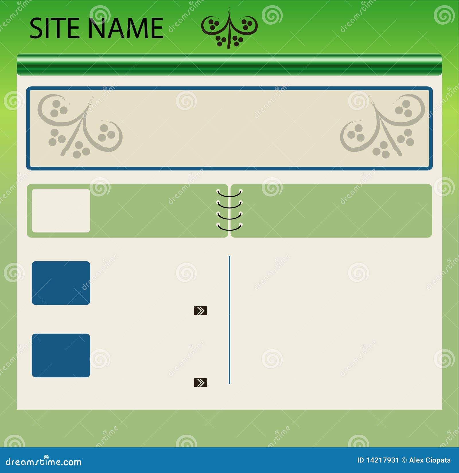 Web site layout stock vector. Illustration of internet - 14217931