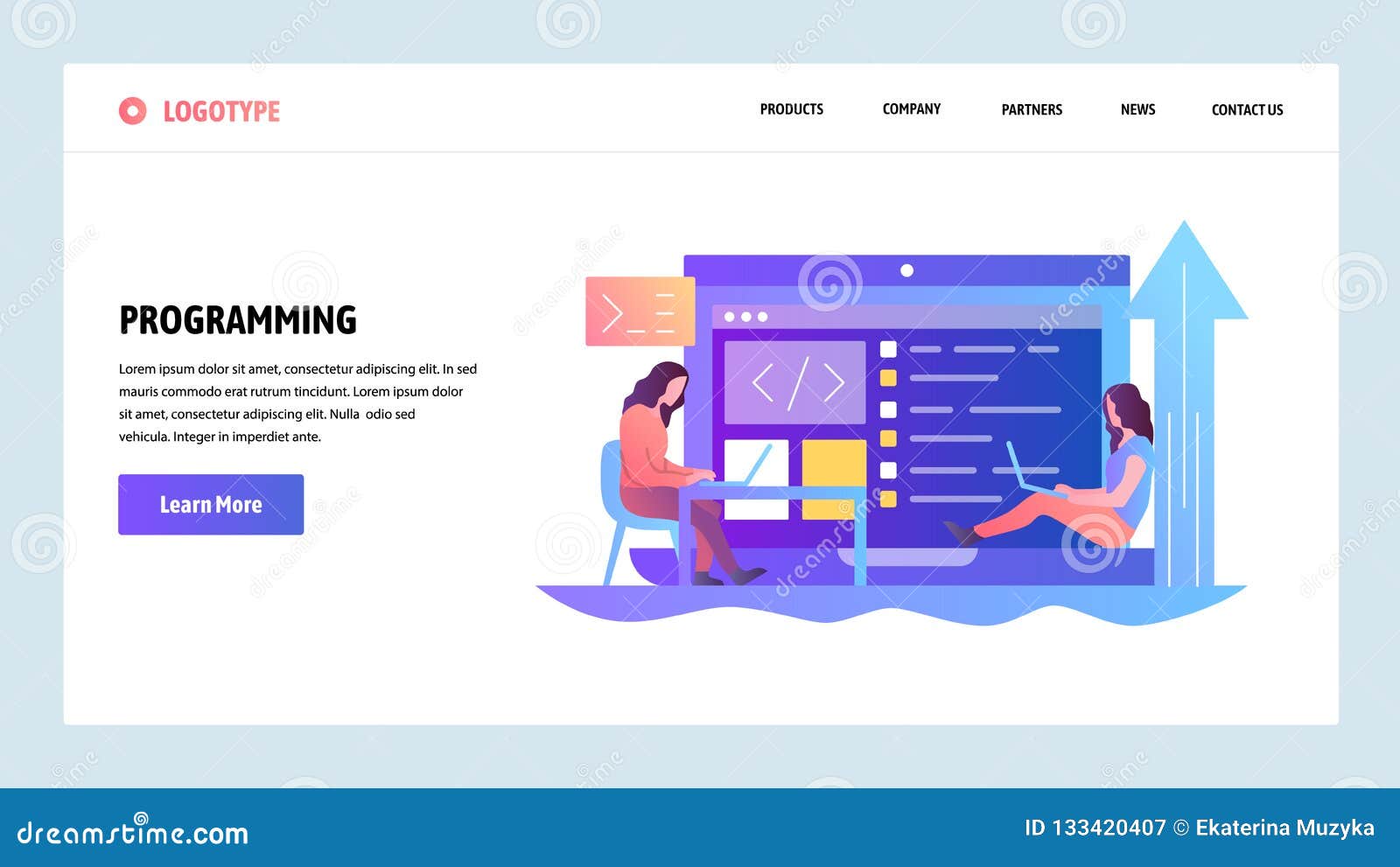 Web Site Onboarding Screens Programmers Coding Software Application