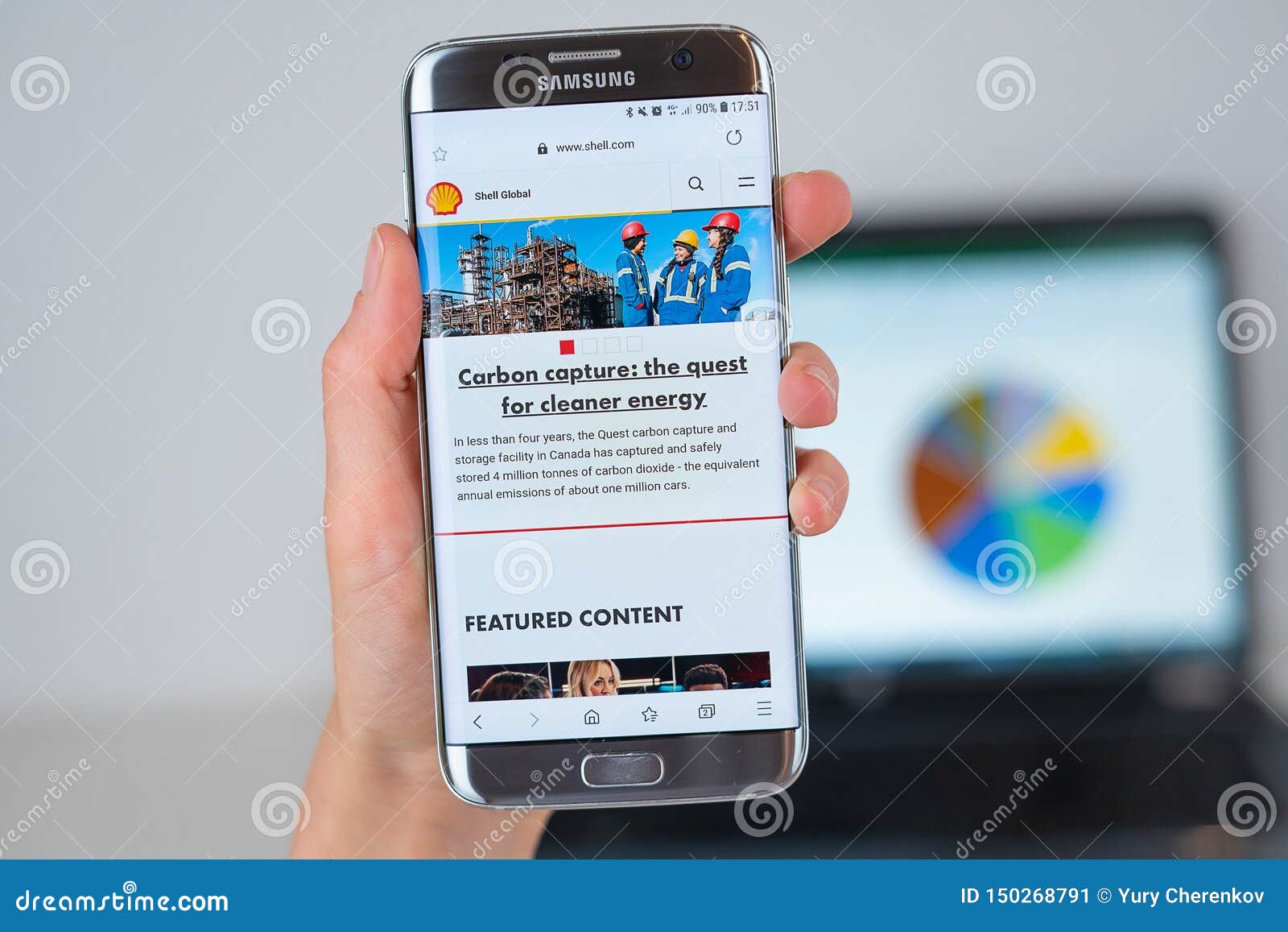 Web Site of Shell Company on Phone Screen Editorial Photo - Image of ...