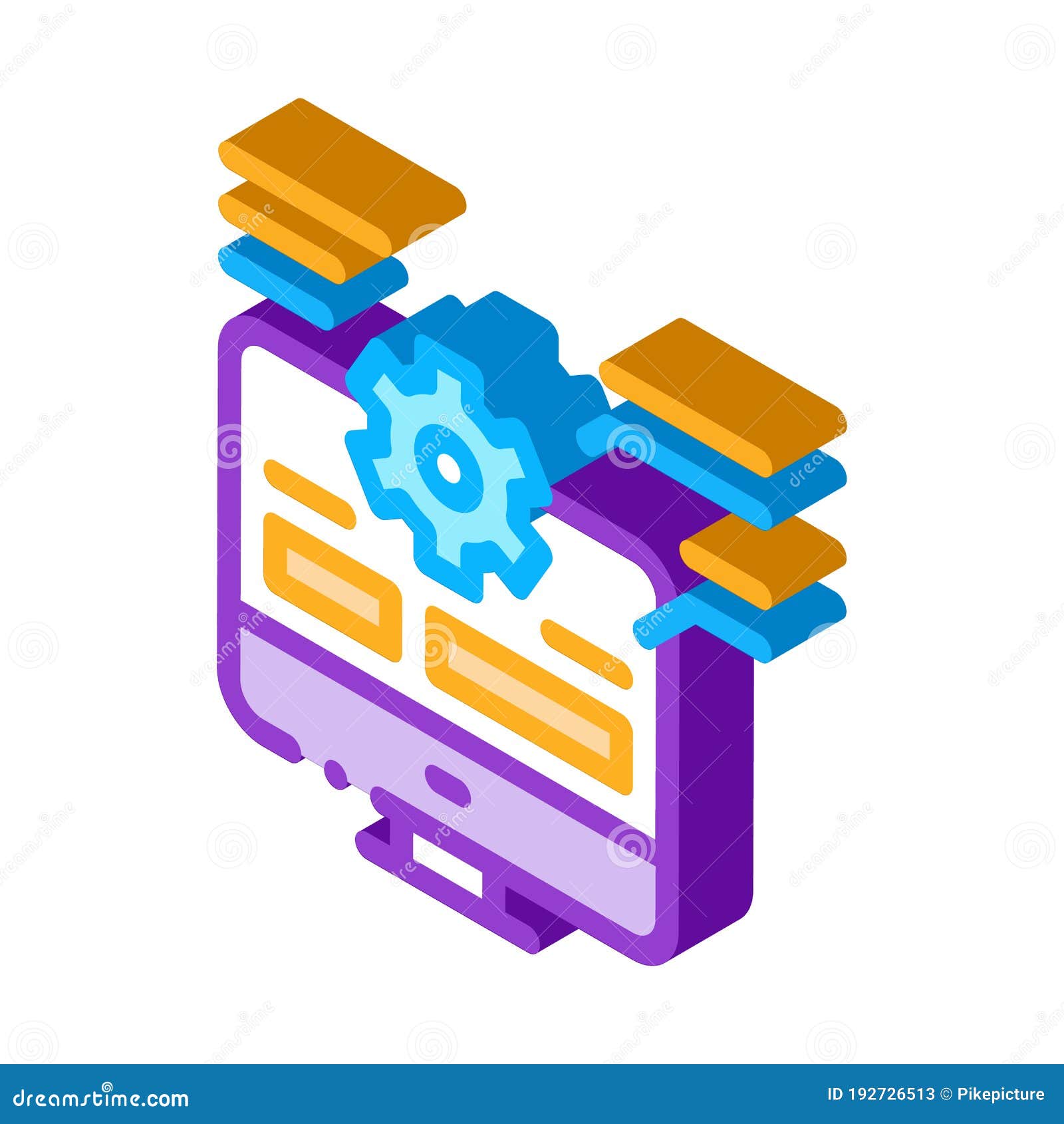 Web Site Technician Characteristics Isometric Icon Vector Illustration ...