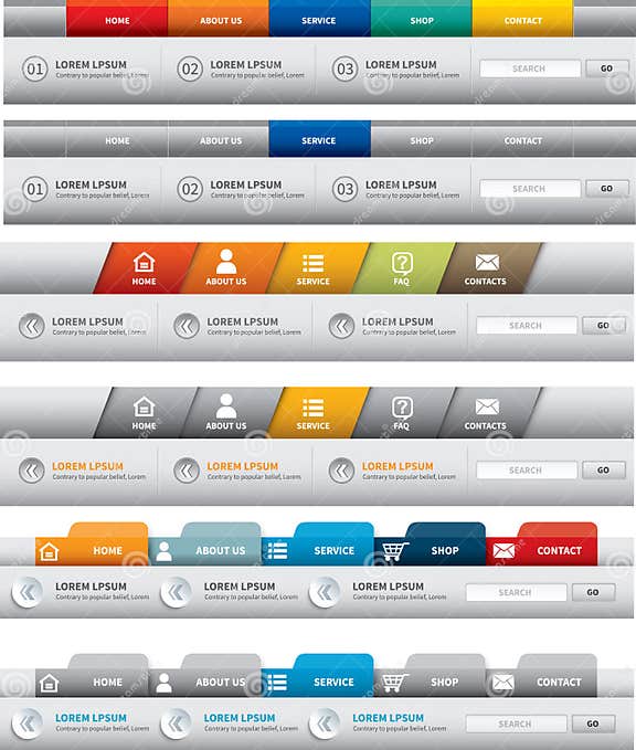 Web site template stock vector. Illustration of symbol - 43175185