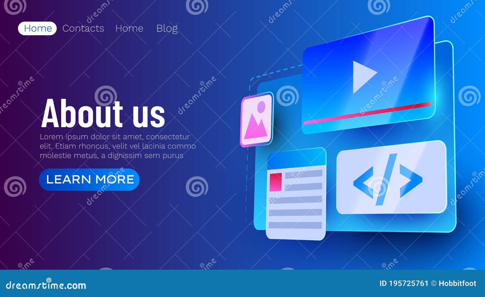 Web Banner Development Software And UI Interface In Different Devices. App Dashboard With Code ...