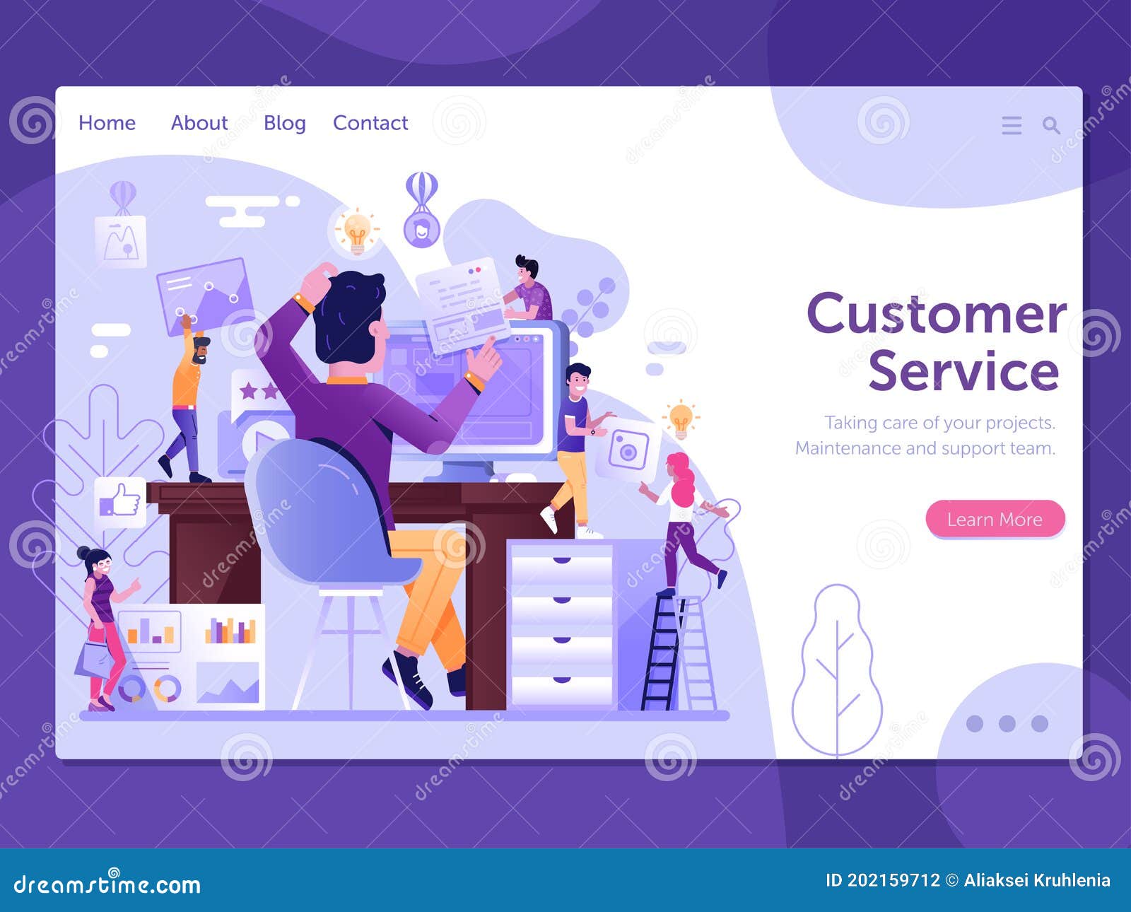 Web Site Upgrade and New Features Concept Stock Vector - Illustration ...