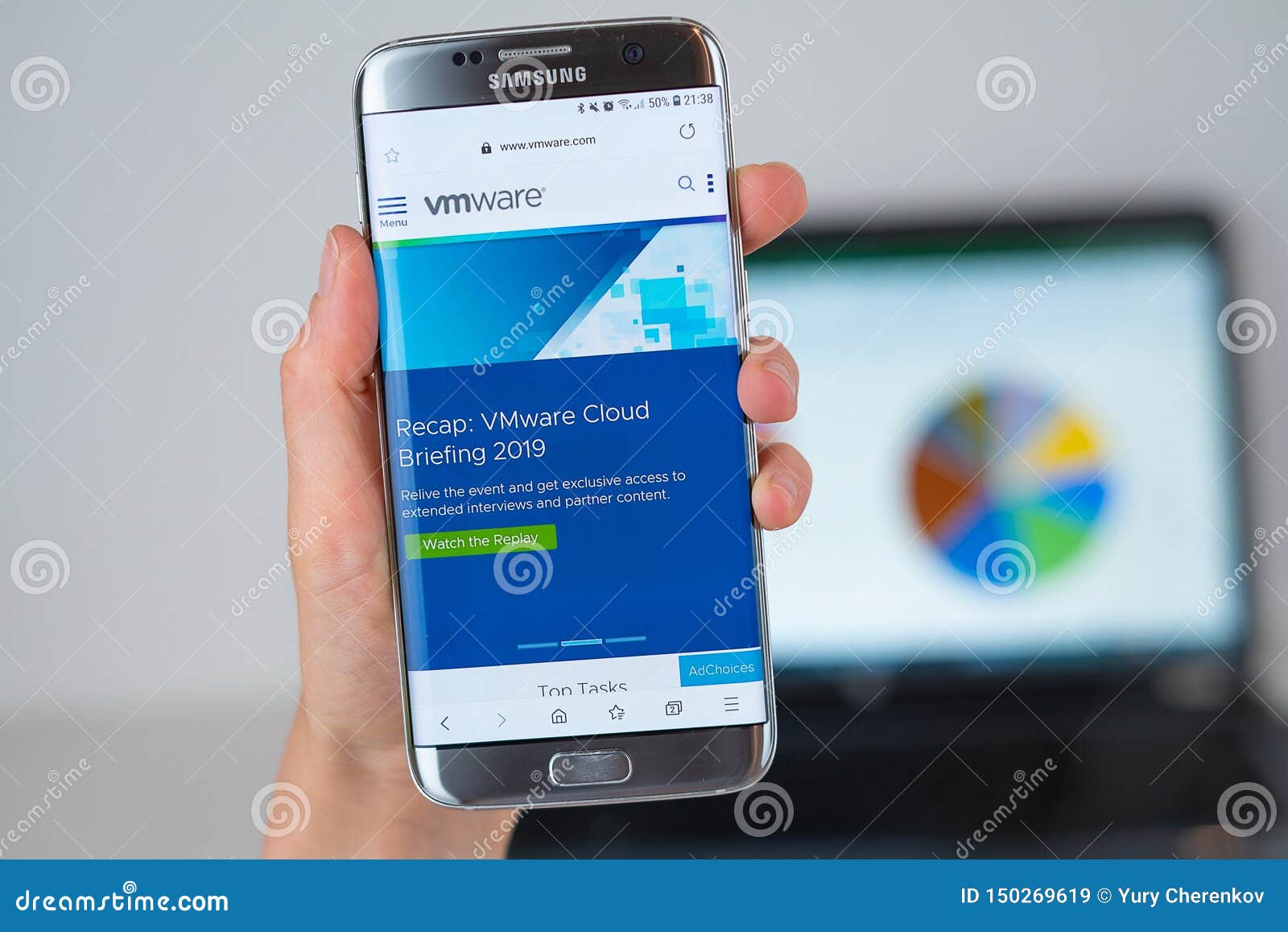 Web Site of VmWare Company on Phone Screen Editorial Stock Image ...