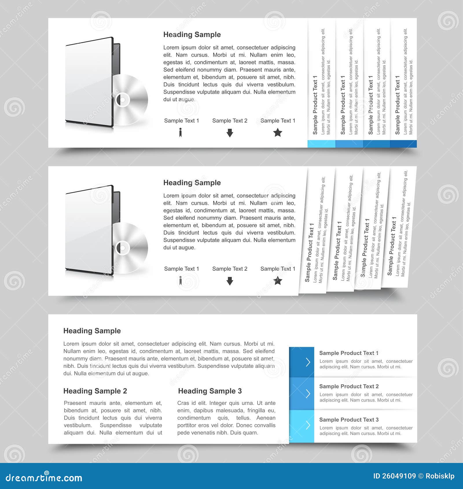 Web Slide Templates stock vector. Illustration of home - 26049109