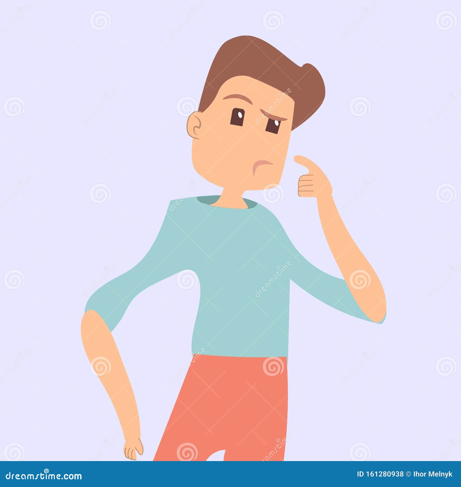 Questioning Look Cartoon