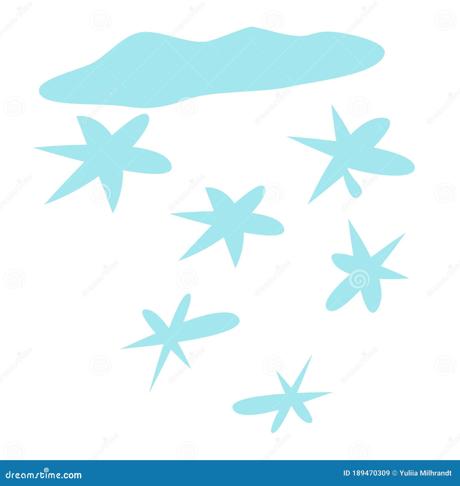 SNOW ICON. Vector isolated stock illustration. Illustration of ...