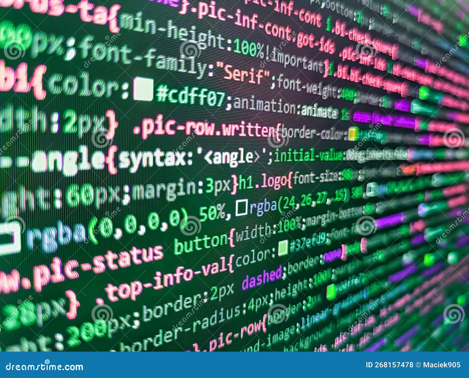 Web Software. Big Data Database App Stock Photo - Image of internet ...
