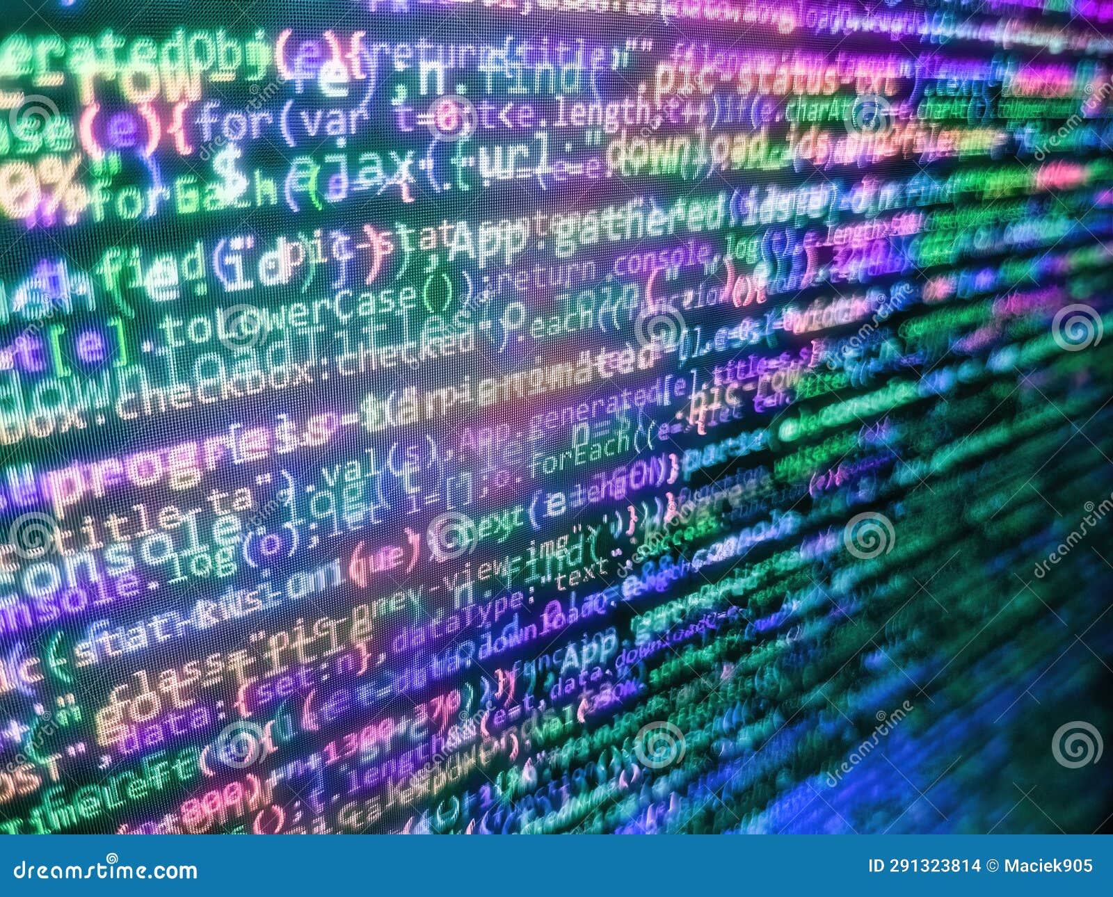 Application Web Source Code On Monitor Writing Programming Code On Laptop Information
