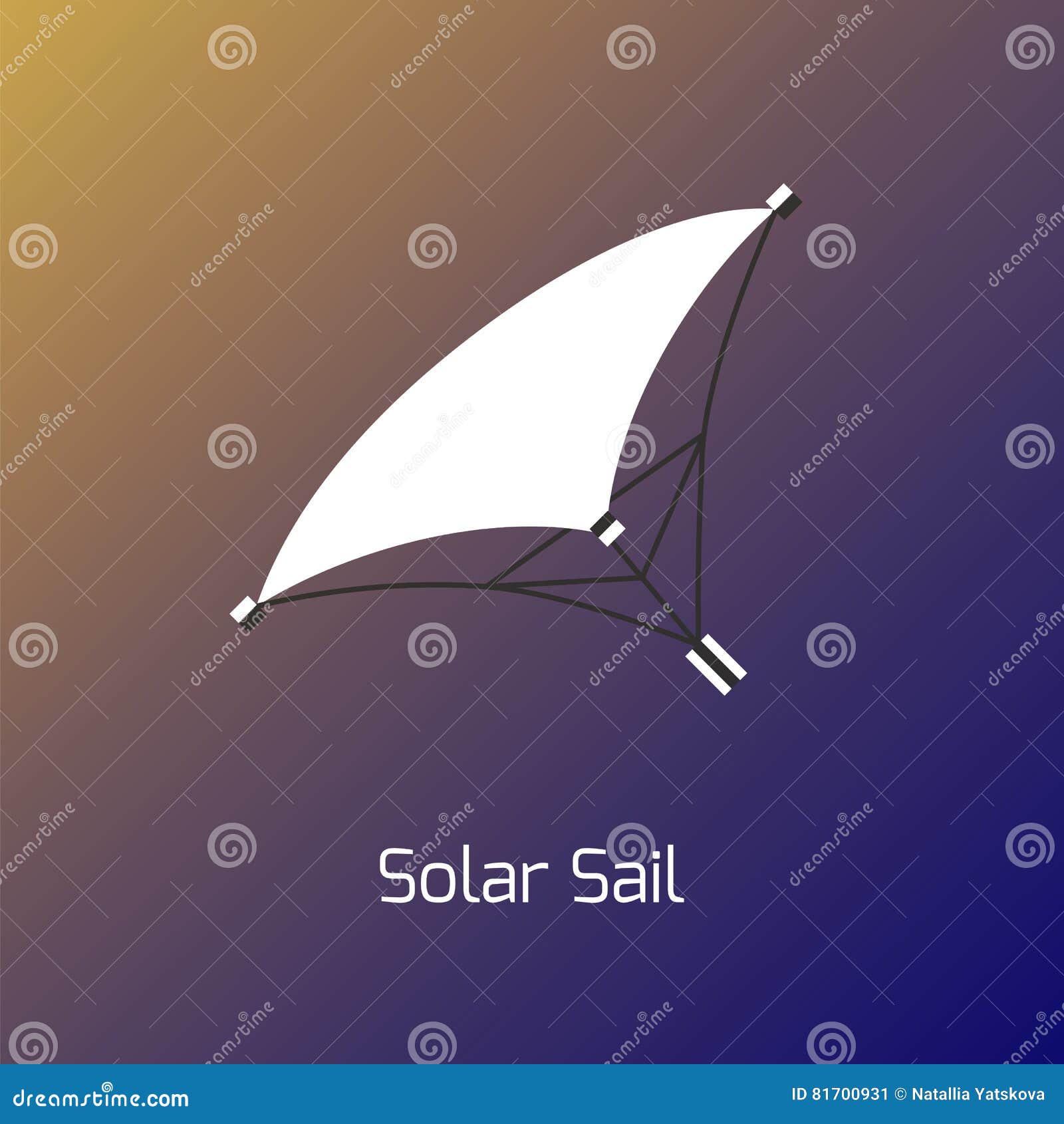 The Spaceship Sails Over The Alien Star, 3D Illustration ...