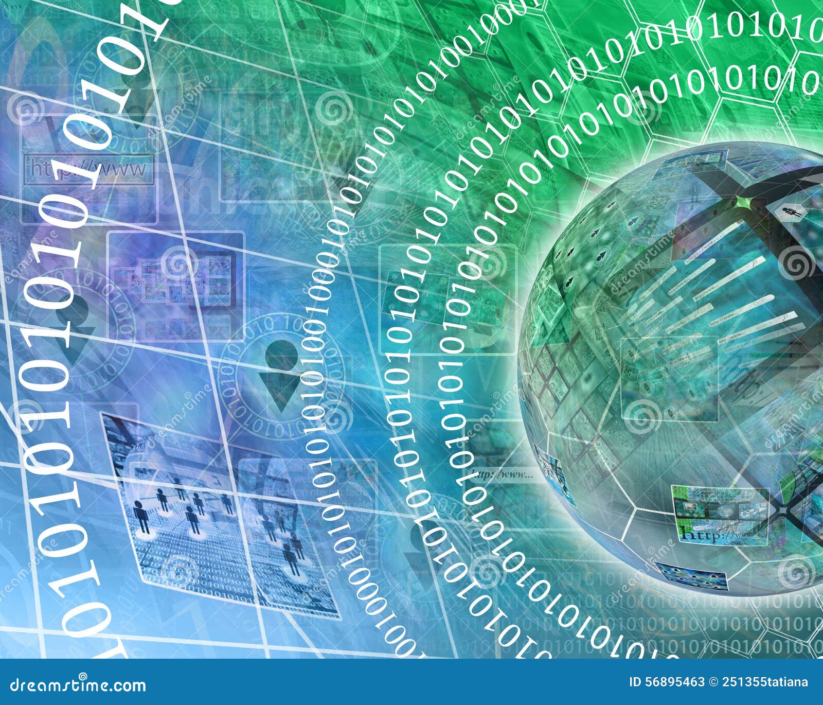 Web space stock illustration. Illustration of display - 56895463