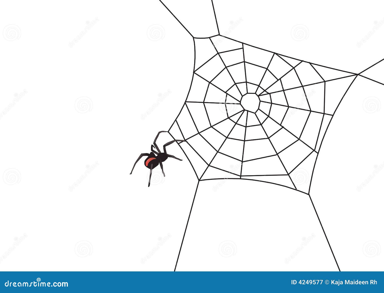 Web spider vector stock vector. Illustration of drawings - 4249577