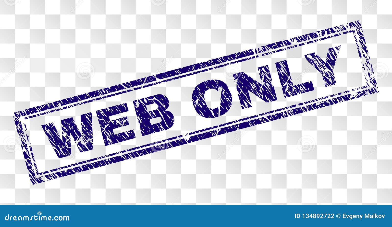 Grunge WEB only Rectangle Stamp Stock Vector - Illustration of double ...