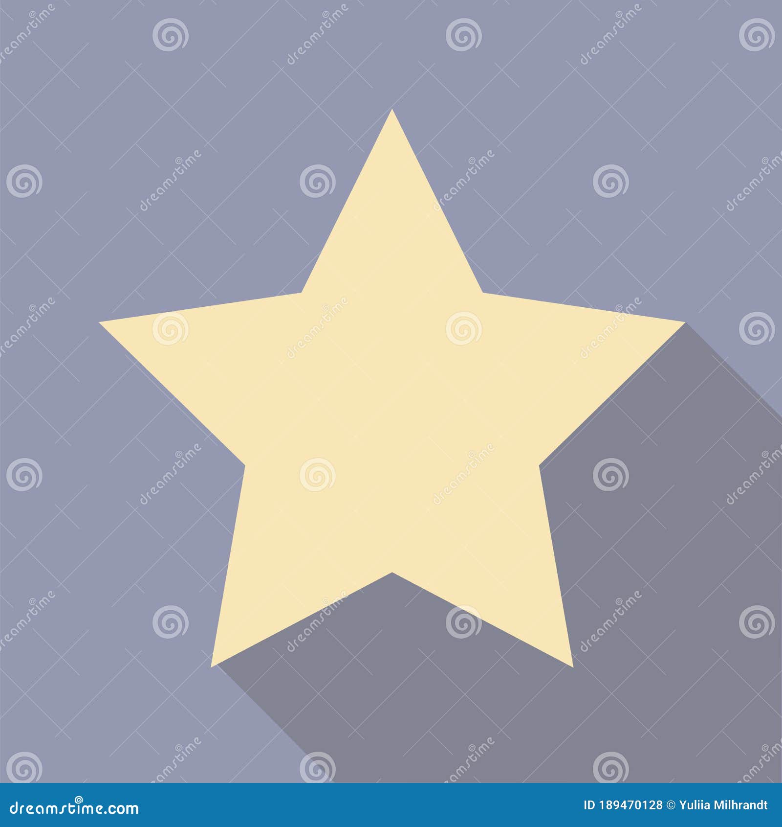 Star. flat with shadows stock illustration. Illustration of rating ...