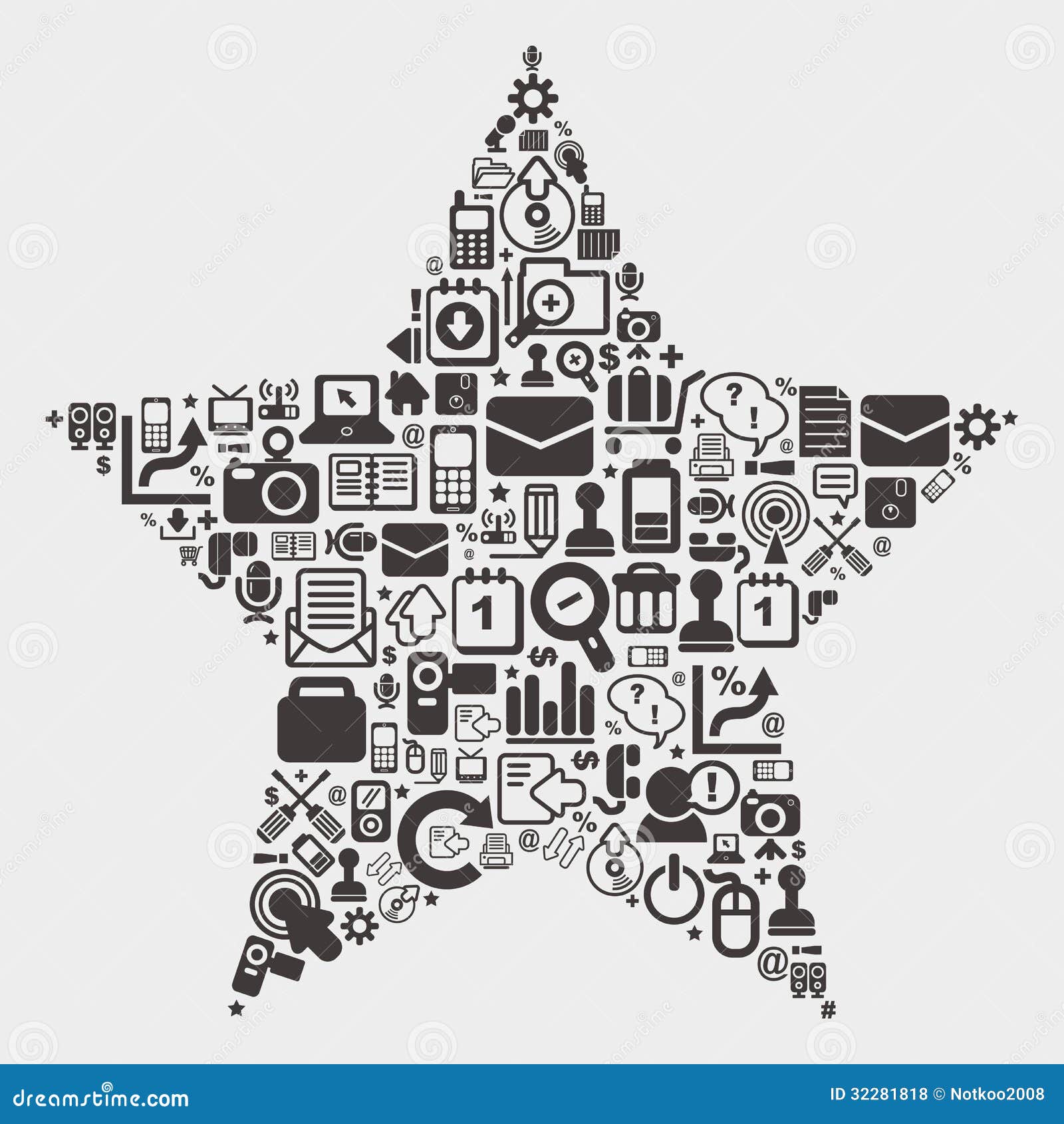 Web star pattern stock vector. Illustration of monitor - 32281818