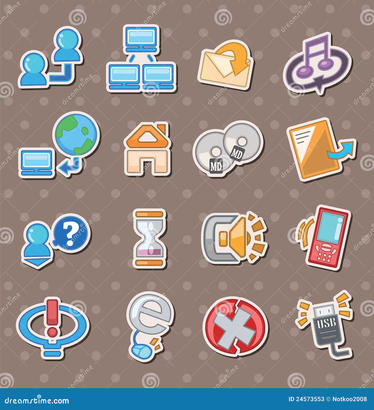 Web stickers stock vector. Illustration of clip, character - 24573553