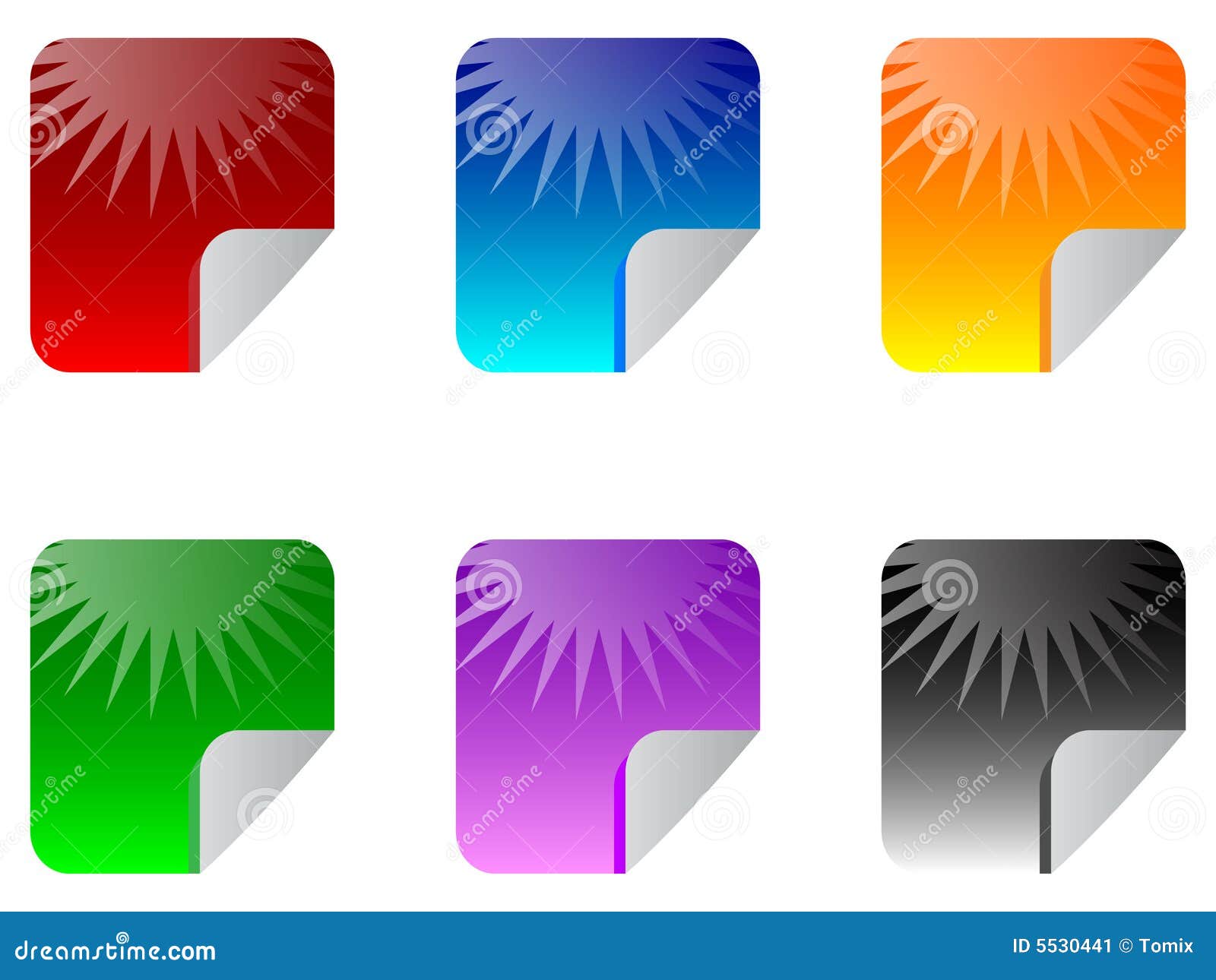 Web stickers stock vector. Illustration of rise, business - 5530441