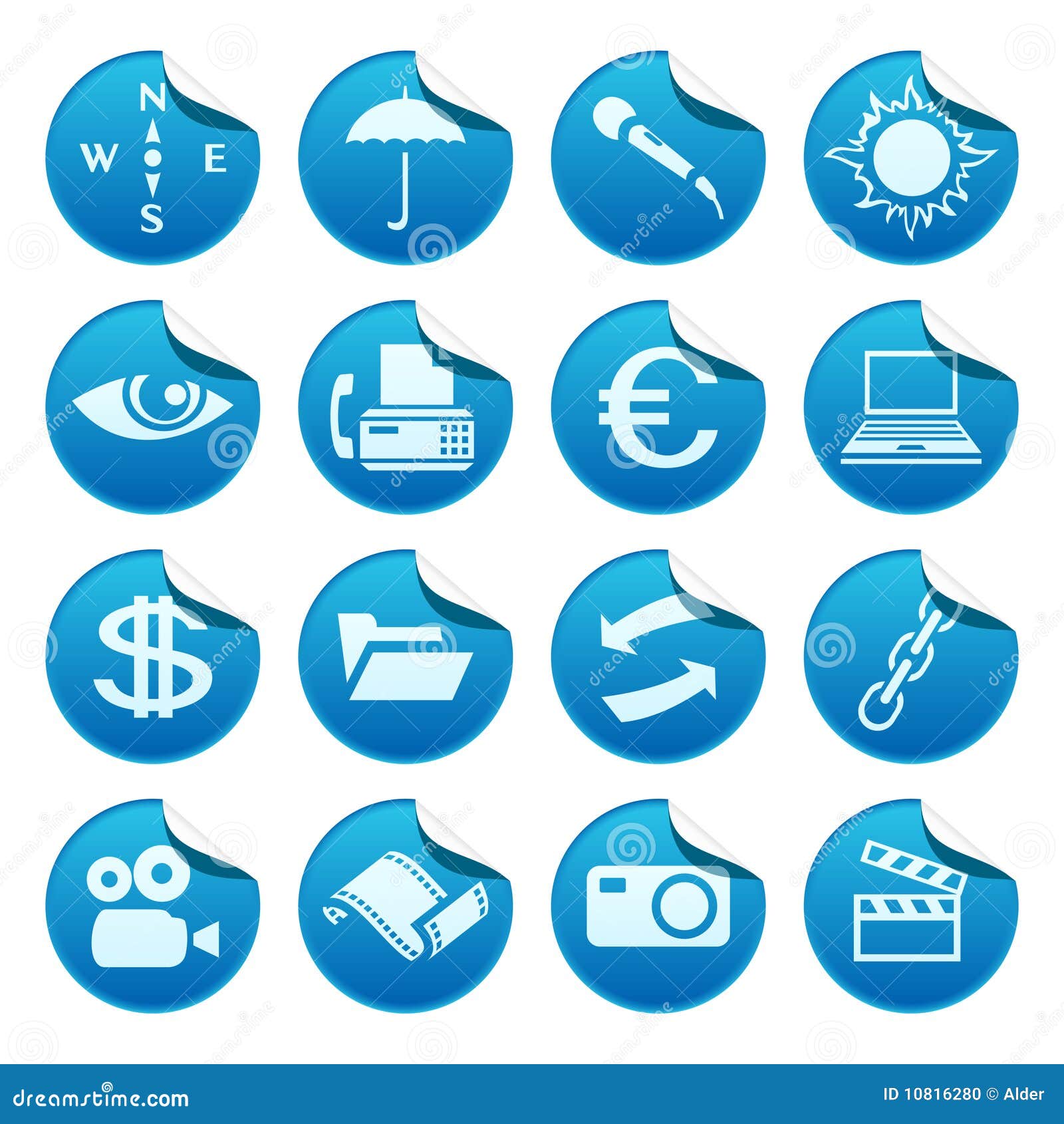 Web stickers. Part four stock vector. Illustration of internet - 10816280