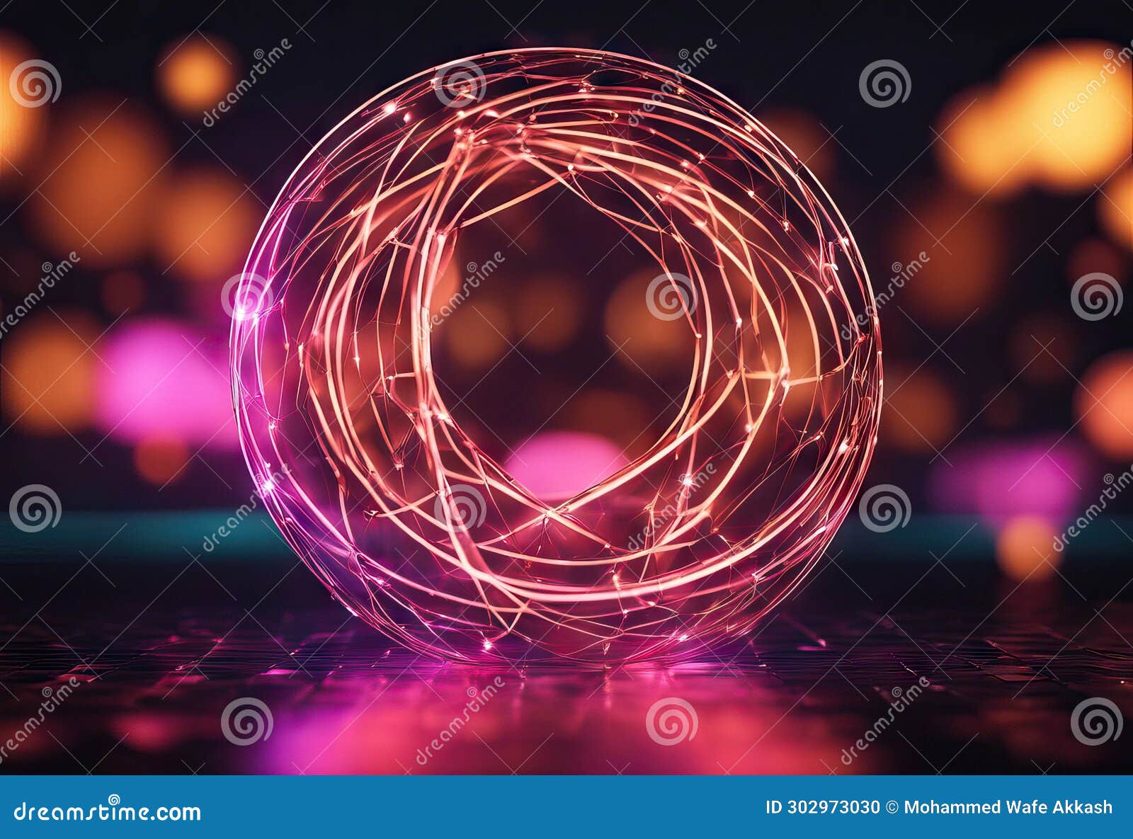 Web Stock IllustrationCircle Neon Lighting Light Natural Phenomenon ...