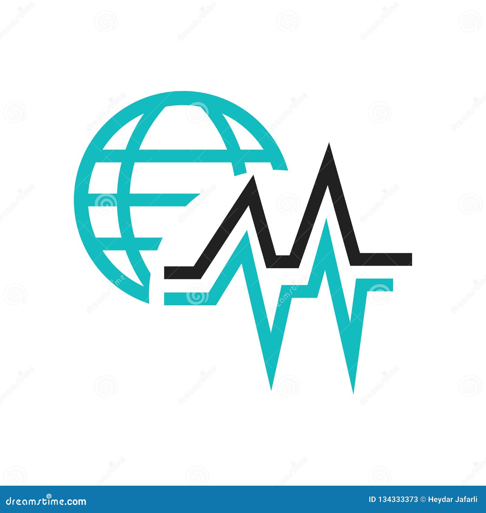 Web Stocks Data Line Graphic Interface Symbol Icon Vector Sign and ...