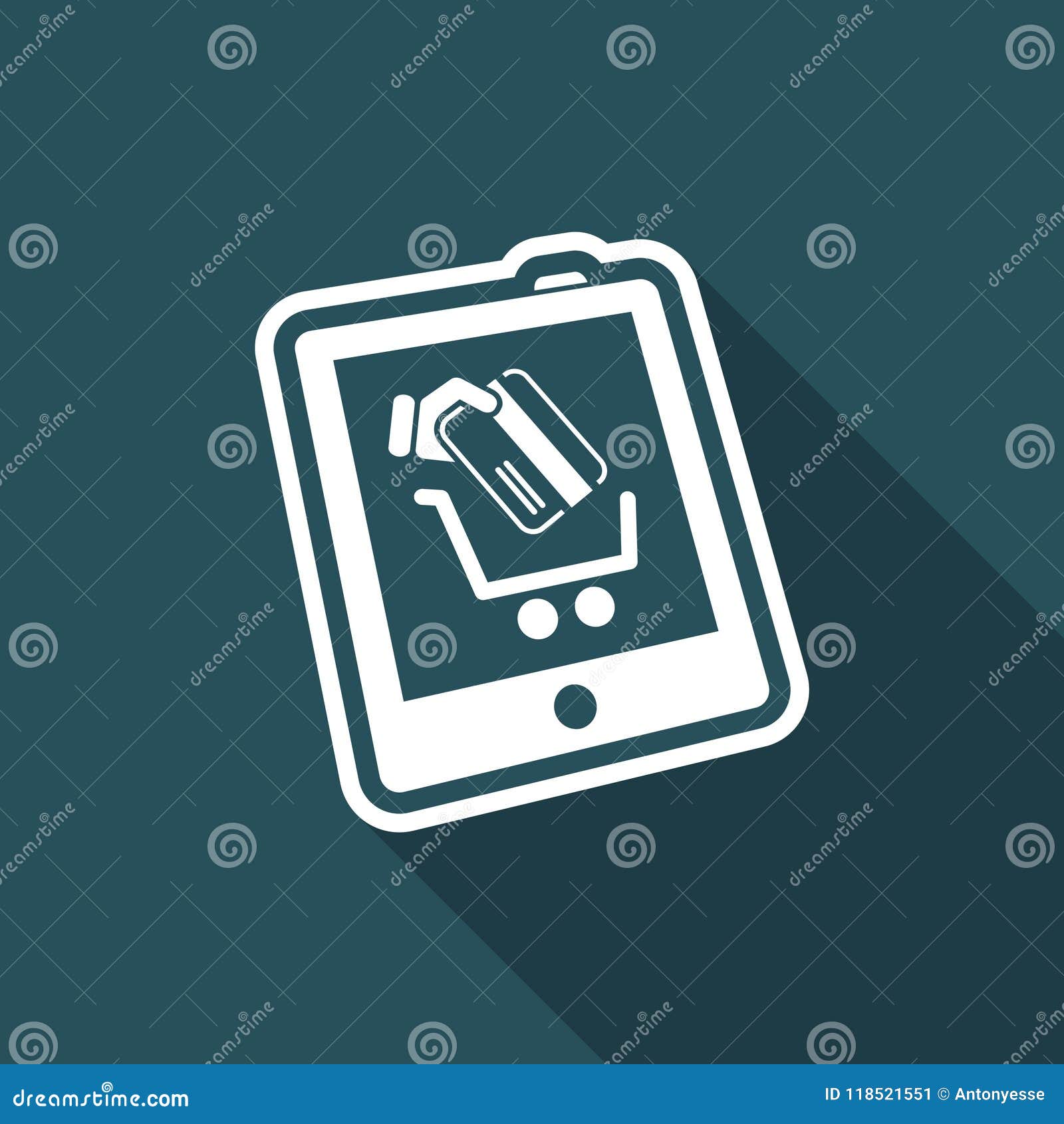 Web store icon stock vector. Illustration of merchandise - 118521551