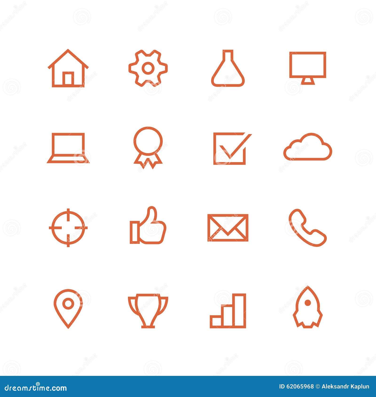 Web studio icon set stock vector. Illustration of mail - 62065968