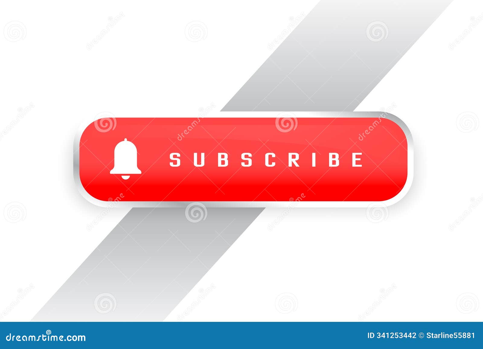Web Subscription Red Bell Icon Add More Subscriber Stock Vector ...