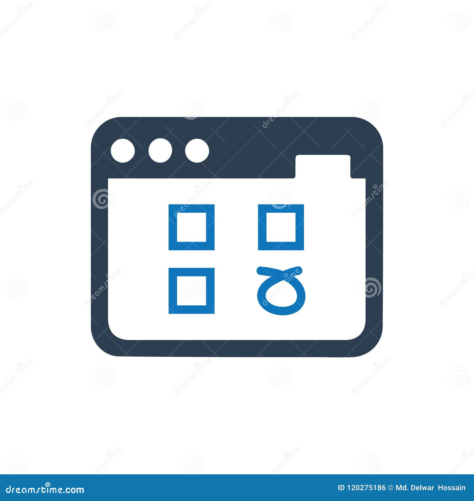 Web Survey Icon stock vector. Illustration of exam, poll - 120275186