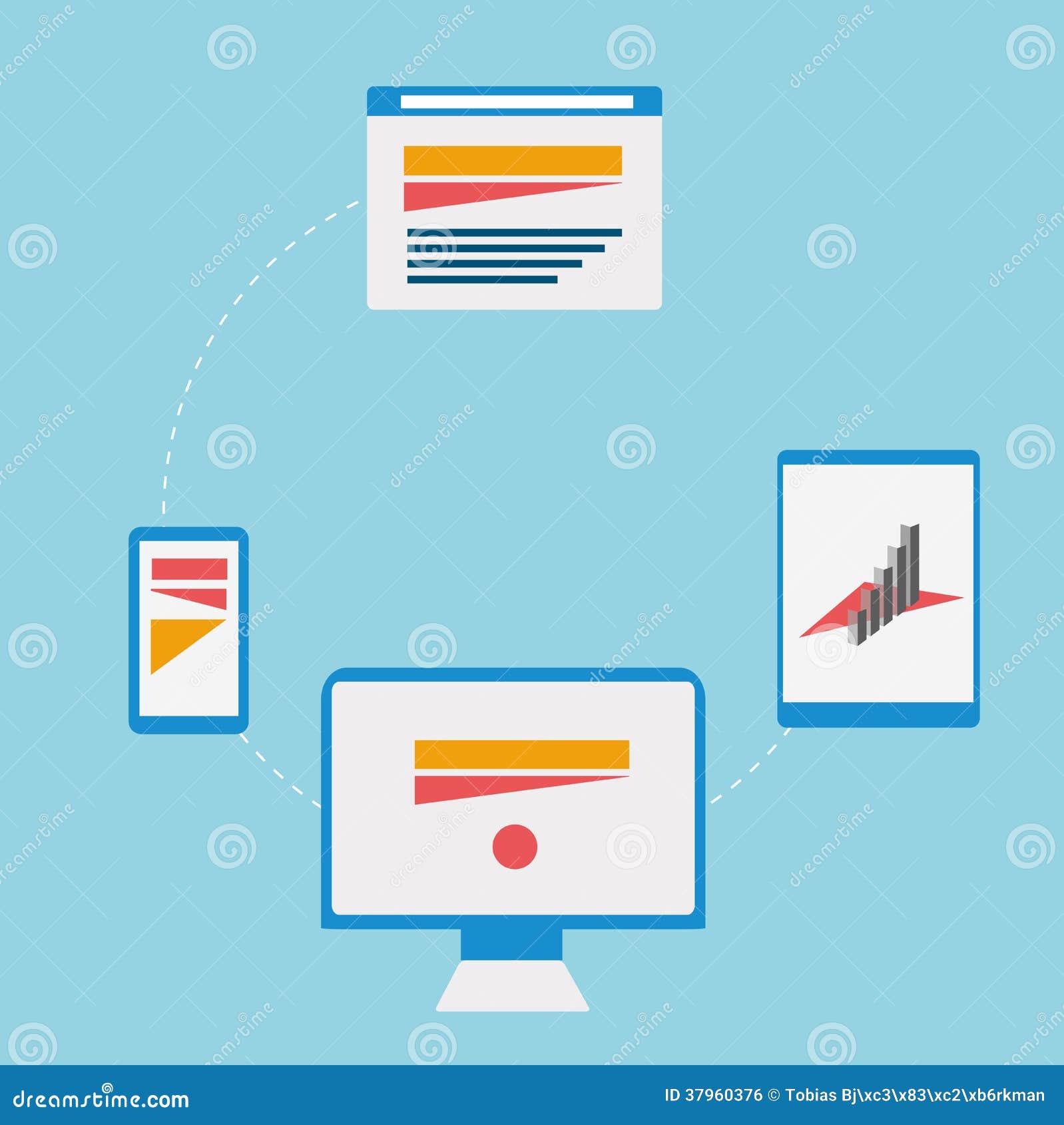 Web symbols stock illustration. Illustration of flat - 37960376