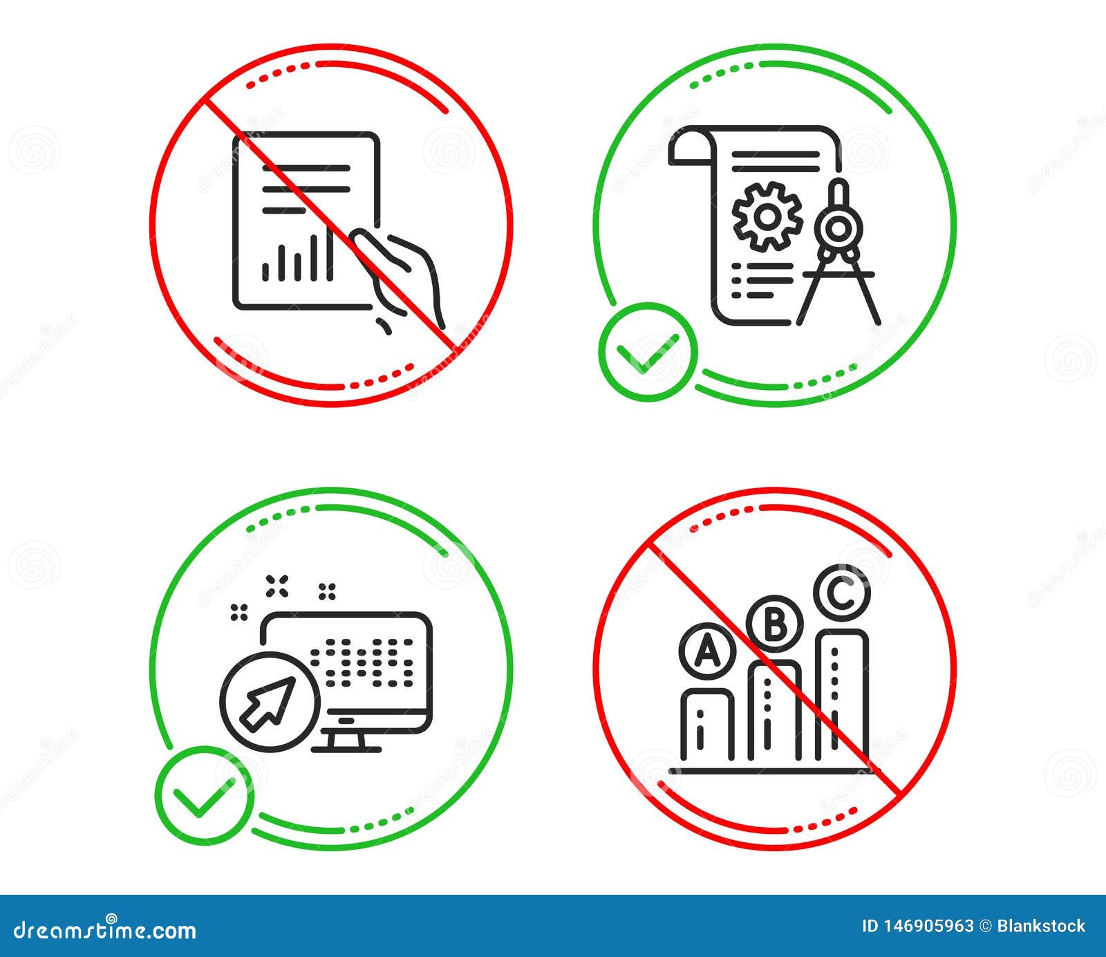 Web System, Document and Divider Document Icons Set. Graph Chart Sign ...